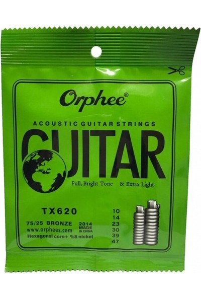 Orphee TX620 Akustik Gitar Teli Orphee TX620 Akustik Gitar Teli