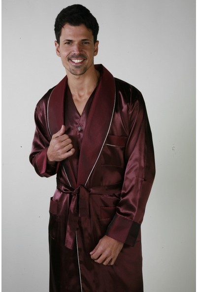 Ancelo Ancelo erkek Saten Robdöşambr, Saten Pijama ve Pamuk Pijama 5li Damat Çeyiz Set ANC2010 Ancelo Ancelo erkek Saten Robdöşambr, Saten Pijama ve Pamuk Pijama 5li Damat Çeyiz Set ANC2010