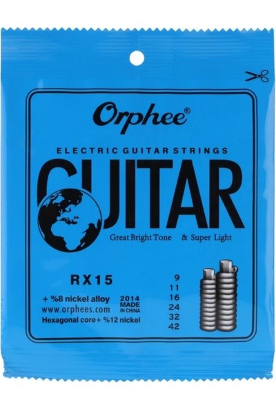 Orphee RX15 Elektro Gitar Teli Orphee RX15 Elektro Gitar Teli