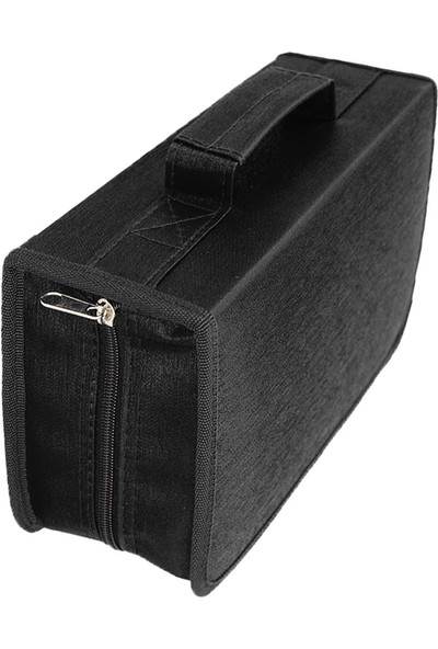 Prettyia CD DVD Kılıf Tutucu Organizatör Oyunu Disk Cüzdan Tutucu DVD Saklama Çantası Siyah (Yurt Dışından)