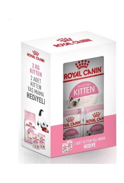 Royal Canin Kitten Yavru Kedi Maması 2 kg + 2 Kitten Gravy 85 gr Yaş Mama Royal Canin Kitten Yavru Kedi Maması 2 kg + 2 Kitten Gravy 85 gr Yaş Mama