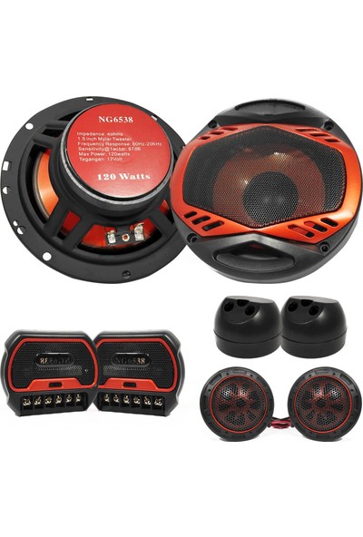 Navigold Oto Mıdrange Component 16CM 120W 2 Adet Navigold NG-6538 Navigold Oto Mıdrange Component 16CM 120W 2 Adet Navigold NG-6538