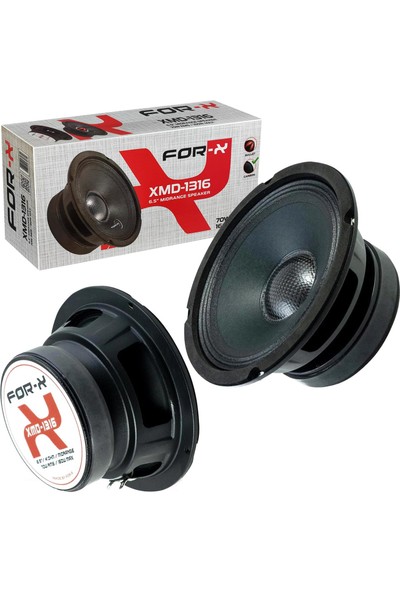 For-x Oto Mıdrange 16CM 160W (2 Adet) Carbon For-X XMD-1316 For-x Oto Mıdrange 16CM 160W (2 Adet) Carbon For-X XMD-1316