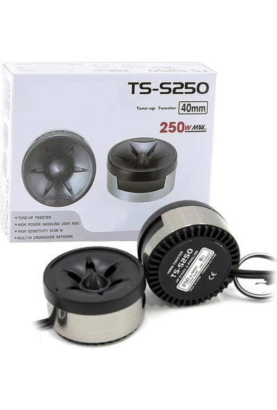 Polaxtor Tweeter 40MM 250W 2 Adet TS-S250 Polaxtor Tweeter 40MM 250W 2 Adet TS-S250