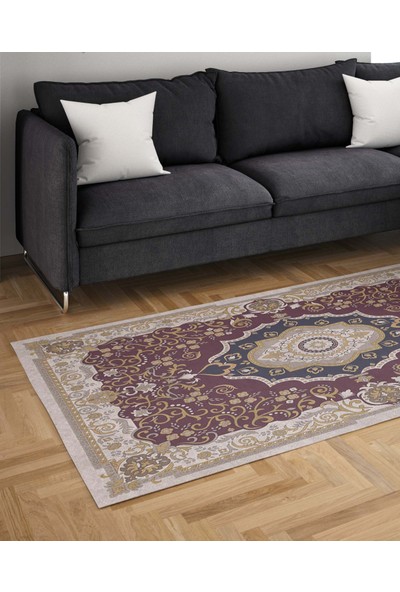 Serace Halı Dijital Baskılı, Yıkanabilir, Dokuma, Efektli, Klasik, Desenli, Halı