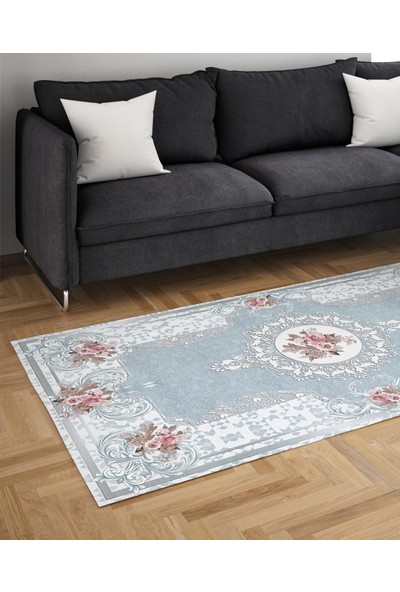 Serace Halı Dijital Baskılı, Yıkanabilir, Dokuma, Efektli, Klasik, Desenli, Halı