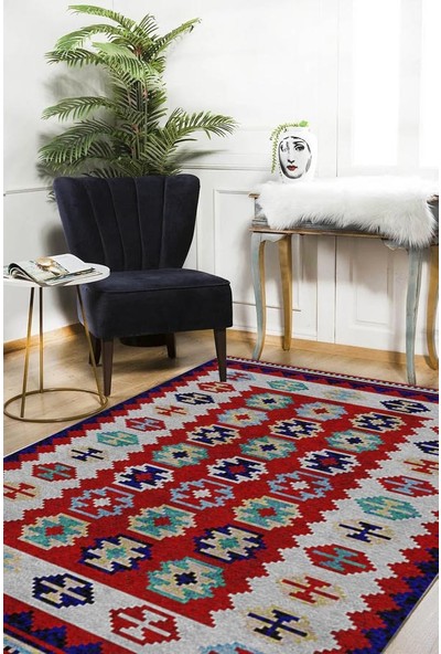 Serace Halı Dijital Baskılı, Yıkanabilir, Dokuma, Efektli, Klasik, Desenli, Halı