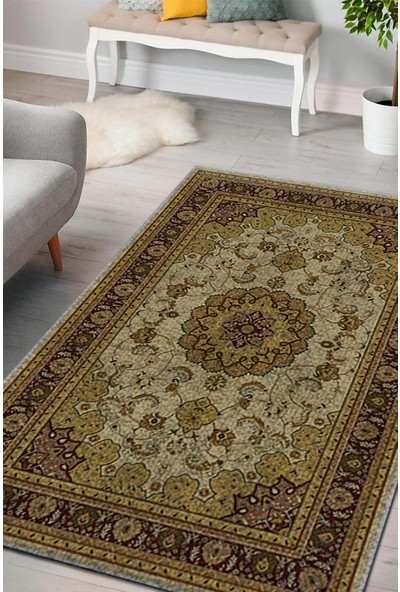 Serace Halı Dijital Baskılı, Yıkanabilir, Dokuma, Efektli, Klasik, Desenli, Halı