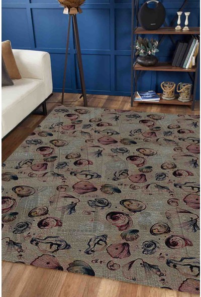 Serace Halı Dijital Baskılı, Yıkanabilir, Dokuma, Efektli, Klasik, Desenli, Halı