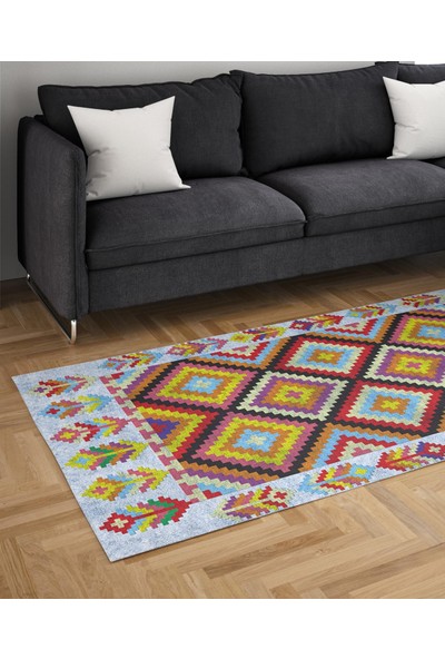 Serace Halı Dijital Baskılı, Yıkanabilir, Dokuma, Efektli, Klasik, Desenli, Halı