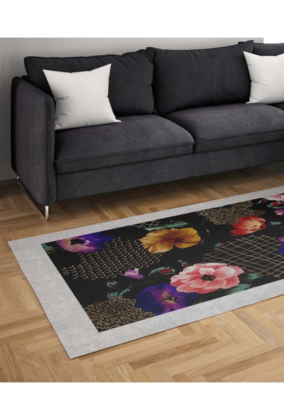 Serace Halı Dijital Baskılı, Yıkanabilir, Dokuma, Efektli, Klasik, Desenli, Halı