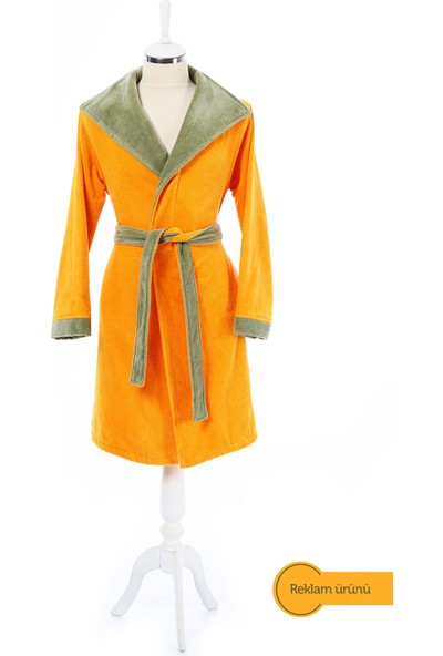 Özdilek Neon Kadife Şal Yaka Kadın Bornoz Xl Beden