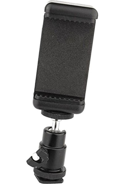 Prettyia 360 ° Top Kafa Sıcak Ayakkabı Adaptörü Montaj + Telefon Tutucu Klip (Yurt Dışından) Prettyia 360 ° Top Kafa Sıcak Ayakkabı Adaptörü Montaj + Telefon Tutucu Klip (Yurt Dışından)