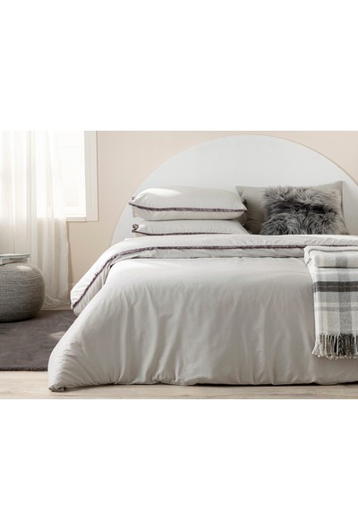 English Home Çift Kişilik Nevresim Takımı 200 x 220 cm Çakıl Taşı