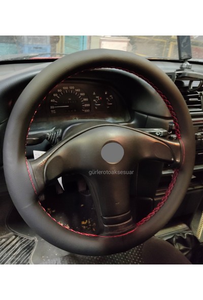 Opel Astra F Kasa Direksiyon Kılıfı Kırmızı-Siyah 10.5cm Opel Astra F Kasa Direksiyon Kılıfı Kırmızı-Siyah 10.5cm