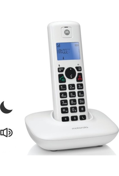 Motorola T401+ Handsfree Dect Telsiz Telefon Beyaz Motorola T401+ Handsfree Dect Telsiz Telefon Beyaz