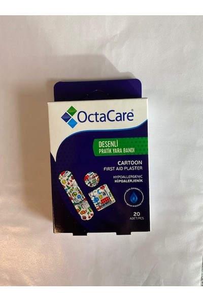 Octacare Desenli Pratik Yara Bandı 20'li Octacare Desenli Pratik Yara Bandı 20'li