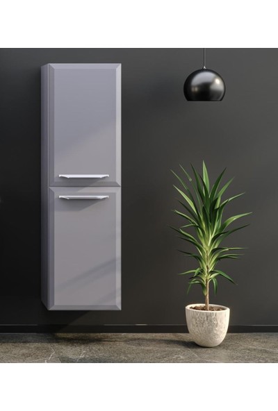 Orka Nuvola 40 cm Gri Banyo Boy Çamaşır Dolabı