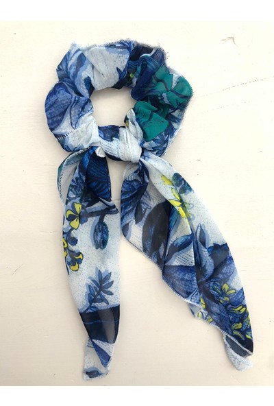 Retrobird Simit Tokalı Fular Kadın Mavi Retrobird Simit Tokalı Fular Kadın Mavi