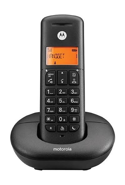 Motorola E201 Kablosuz Telsiz Telefon - Siyah Motorola E201 Kablosuz Telsiz Telefon - Siyah