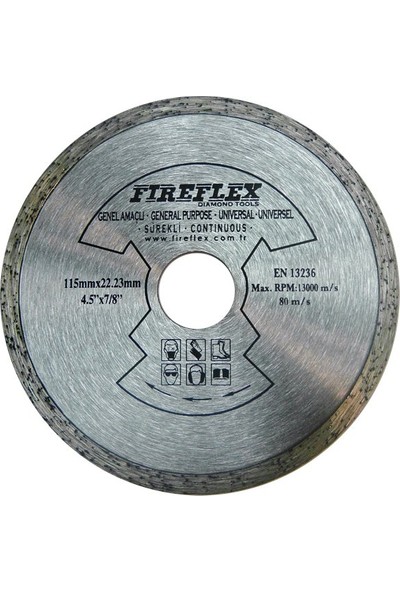 Fireflex Genel Maksatlı Kesme Sürekli (Wet-Sulu) 230X22 10 mm 1000 W Fireflex Genel Maksatlı Kesme Sürekli (Wet-Sulu) 230X22 10 mm 1000 W
