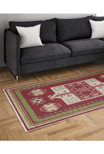 Serace Halı Dijital Baskılı, Yıkanabilir, Dokuma, Efektli, Klasik, Desenli, Halı