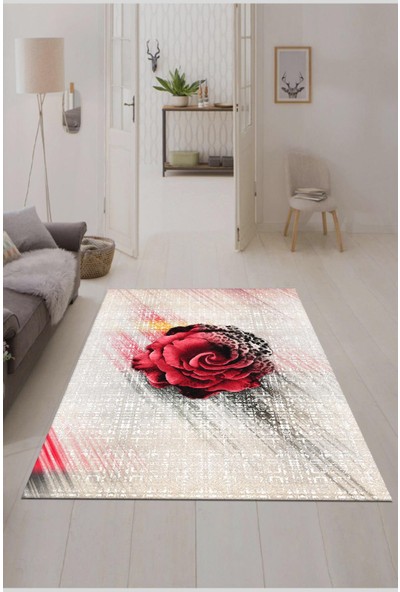 Serace Halı Dijital Baskılı, Yıkanabilir, Dokuma, Efektli, Klasik, Desenli, Halı