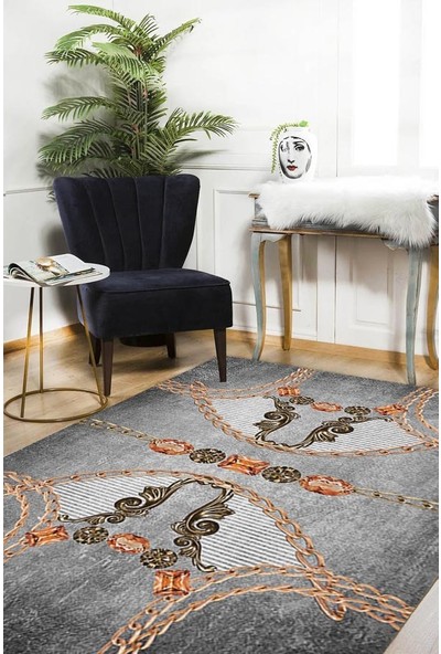Serace Halı Dijital Baskılı, Yıkanabilir, Dokuma, Efektli, Klasik, Desenli, Halı,kaymaz Taban