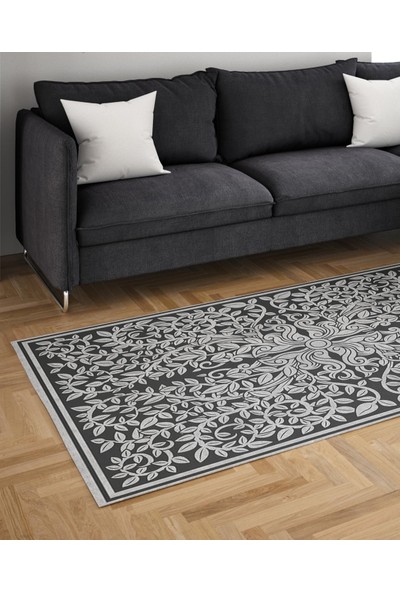 Serace Halı Dijital Baskılı, Yıkanabilir, Dokuma, Efektli, Klasik, Desenli, Halı,kaymaz Taban