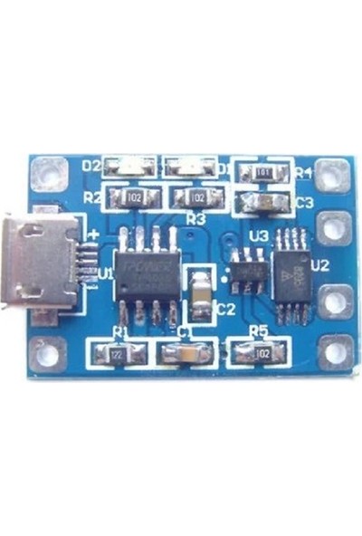 Efiks Lityum Pil Şarj Devresi Modülü TP4056 1A 18650 Li-Ion Battery Efiks Lityum Pil Şarj Devresi Modülü TP4056 1A 18650 Li-Ion Battery