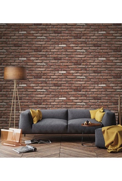 BienHome Bien Duvar Kağıtları 5332 Açık Kiremit Taş Tuğla Desen Kağıdı 5,30 M² BienHome Bien Duvar Kağıtları 5332 Açık Kiremit Taş Tuğla Desen Kağıdı 5,30 M²