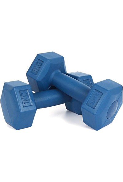 Busso Cmt-10 1kg Plastik Dambıl Set-Mavi