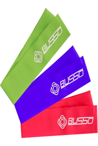 Busso BS-174 Pilates Bant Seti 120*7,5*0,35/0,45/0,55MM