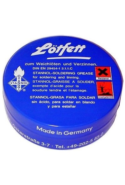 Lötfett Lehim Pastası (50GR) (Kutu) Lötfett Lehim Pastası (50GR) (Kutu)