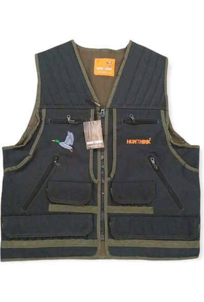 Hunthink Haki Avcı Yeleği - L Hunthink Haki Avcı Yeleği - L