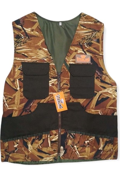 Sterlıng Avcı Yeleği Saz Desenli - L Sterlıng Avcı Yeleği Saz Desenli - L