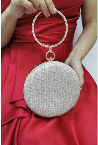 Nazart Kadın Cupra Gold Altın Abiye Clutch Portföy Kadın Gece Çantası