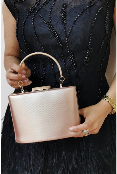 Nazart Kadın Kumaş Pudra Abiye Clutch Portföy Kadın Gece Çantası Nazart Kadın Kumaş Pudra Abiye Clutch Portföy Kadın Gece Çantası