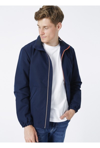 Jack & Jones Düz Yaka Regular Fit Düz Lacivert Erkek Mont Jack & Jones Düz Yaka Regular Fit Düz Lacivert Erkek Mont