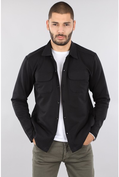 Arlin Erkek Düğmeli Cepli Slim Fit Siyah Ceket Arlin Erkek Düğmeli Cepli Slim Fit Siyah Ceket