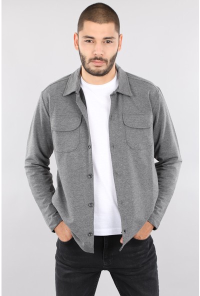 Arlin Erkek Düğmeli Cepli Slim Fit Antrasit Ceket Arlin Erkek Düğmeli Cepli Slim Fit Antrasit Ceket