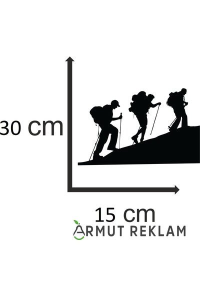 Armut Reklam Dağcı Sticker 30 x 15 cm Armut Reklam Dağcı Sticker 30 x 15 cm