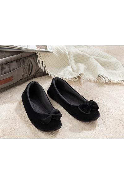 English Home Velvet Love Kadife Kadın Ev Babetı 38 Siyah English Home Velvet Love Kadife Kadın Ev Babetı 38 Siyah