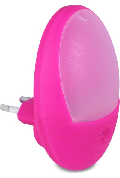 Badem10 Klaus Sensörlü Gece Lambası Işığa Duyarlı Otomatik Açılıp Kapanan LED Lamba 0,6W Pembe Badem10 Klaus Sensörlü Gece Lambası Işığa Duyarlı Otomatik Açılıp Kapanan LED Lamba 0,6W Pembe