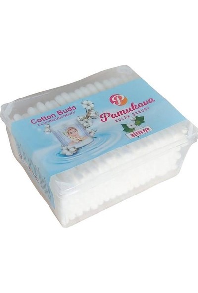 Pamukova Cotton Buds Kulak Temizleme Çubuğu 200 Adet Büyük Boy Pamukova Cotton Buds Kulak Temizleme Çubuğu 200 Adet Büyük Boy