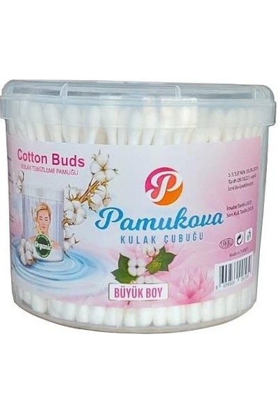 Pamukova Cotton Buds Kulak Temizleme Çubuğu 300 Adet Büyük Boy Pamukova Cotton Buds Kulak Temizleme Çubuğu 300 Adet Büyük Boy
