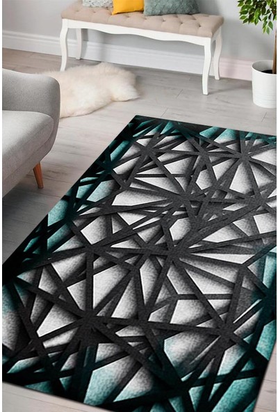 Serace Halı Dijital Baskılı, Yıkanabilir, Dokuma, Efektli, Klasik, Desenli, Halı,kaymaz Taban