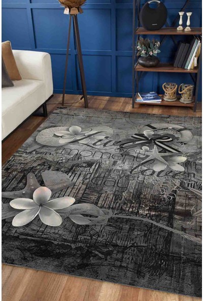 Serace Halı Dijital Baskılı, Yıkanabilir, Dokuma, Efektli, Klasik, Desenli, Halı,kaymaz Taban