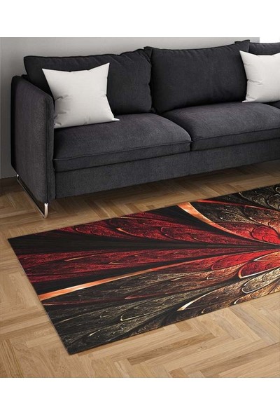 Serace Halı Dijital Baskılı, Yıkanabilir, Dokuma, Efektli, Klasik, Desenli, Halı,kaymaz Taban