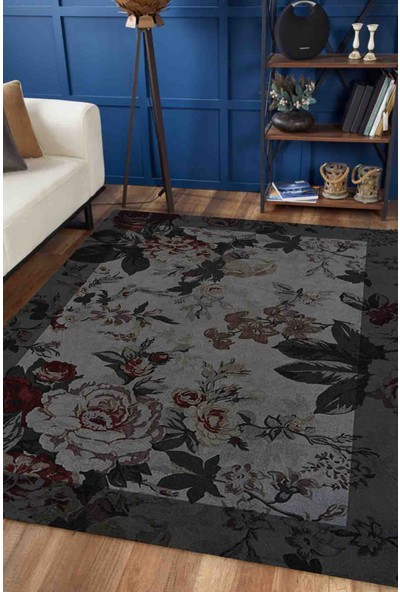 Serace Halı Dijital Baskılı, Yıkanabilir, Dokuma, Efektli, Klasik, Desenli, Halı,kaymaz Taban